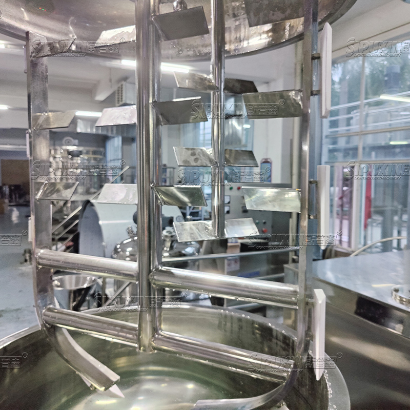 Electric Heating Homogenizing Emulsifier For Cosmetic 500L Hydraulic ...