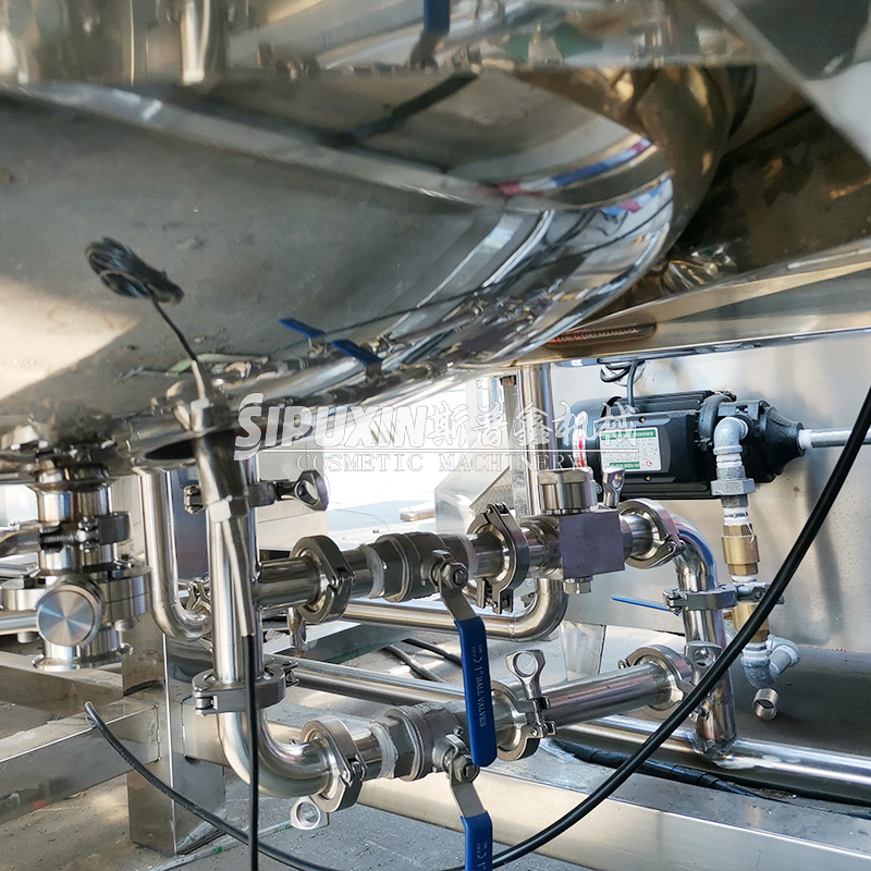 SPX Upper Homogenizer with Steam Pipe Vacuum Homogenizer Emulsifier ...