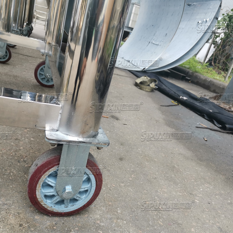 SPX 1000L&2000L Stainless Steel Storage Tank With CIP Spray Ball Lube ...