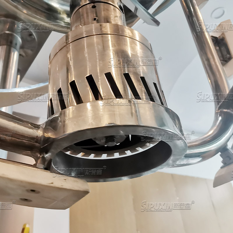 SPX 200L Double Hydraulic Electric Heating Vacuum Homogenizer Mixing ...