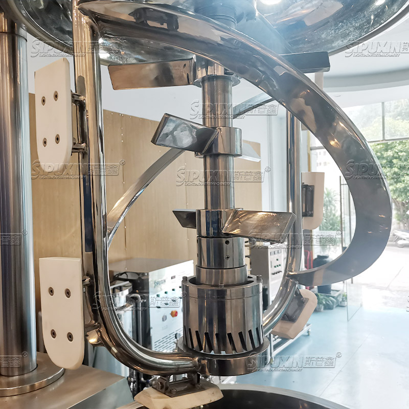 SPX 200L Double Hydraulic Electric Heating Vacuum Homogenizer Mixing ...