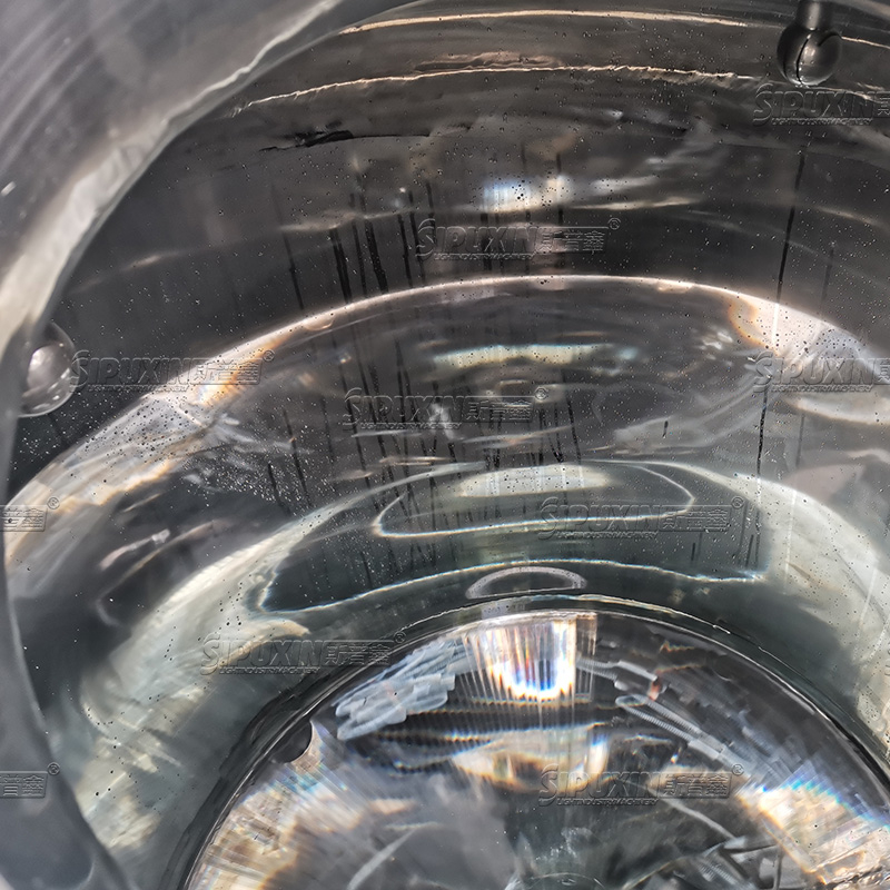 SPX 1000L&2000L Stainless Steel Storage Tank With CIP Spray Ball Lube ...