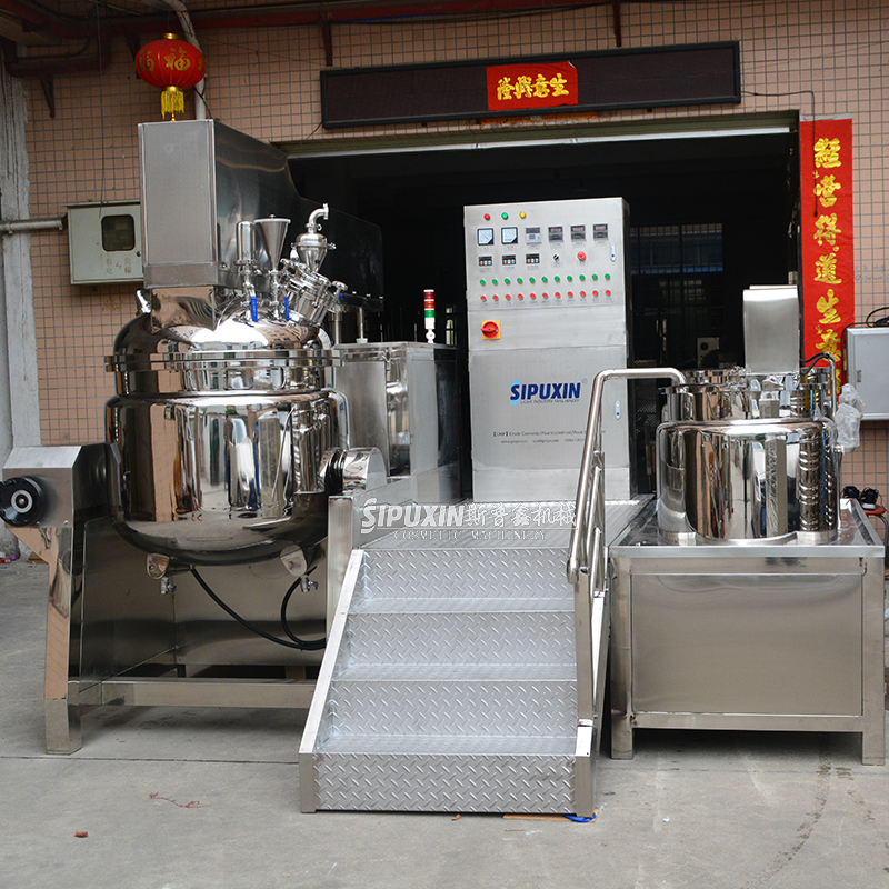 300L Electric Heating Paste Cream Vacuum Emulsifier Making Machine ...
